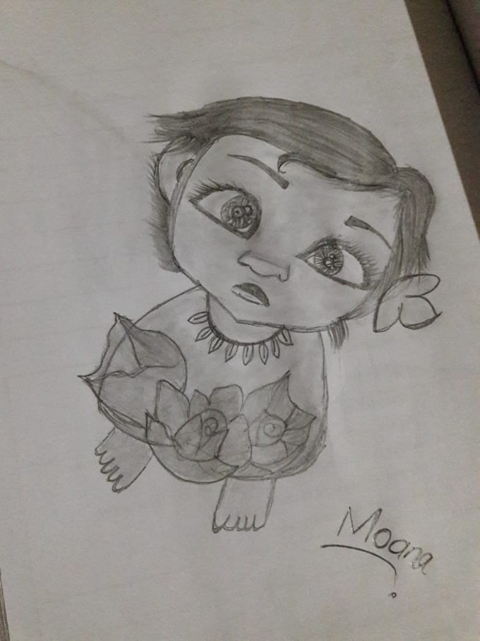 Draw a pencil sketch and cartoon portrait by Misbah_waseem | Fiverr