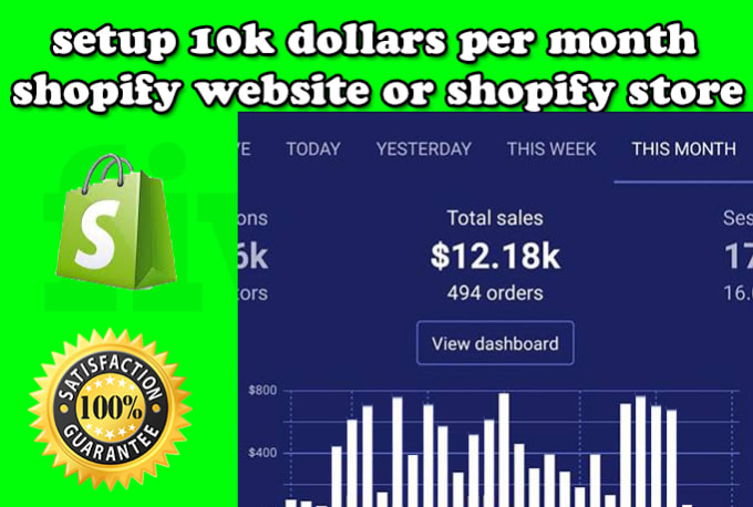 Setup 10k dollars per month shopify website or shopify store by Shopify ... Setup 10k dollars per month shopify website or shopify store by Shopify ...