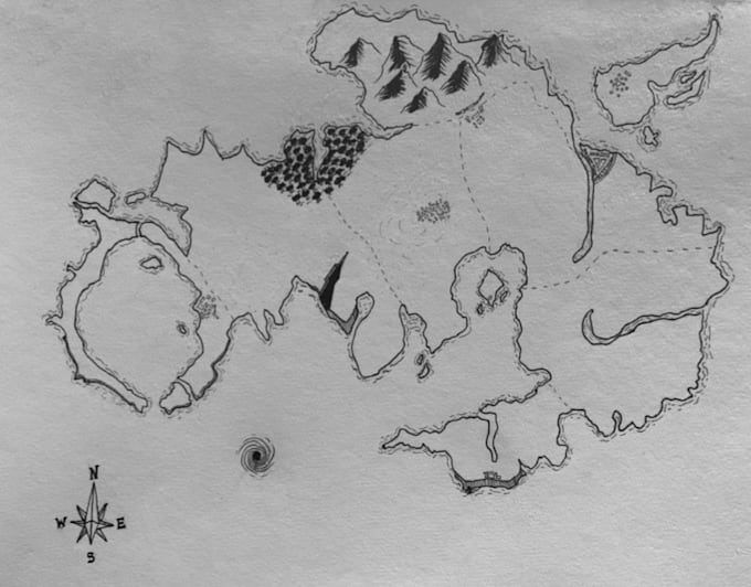 Design and hand draw fantasy maps by Patmufii | Fiverr