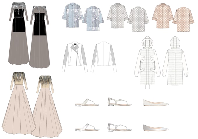 Create technical drawings, flats, cad, fashion sketches by Annabelkober ...