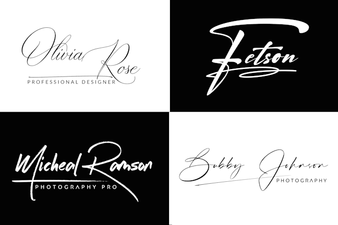 Design luxury,fashion,classic handrawn signature logo in 12hrs by ...