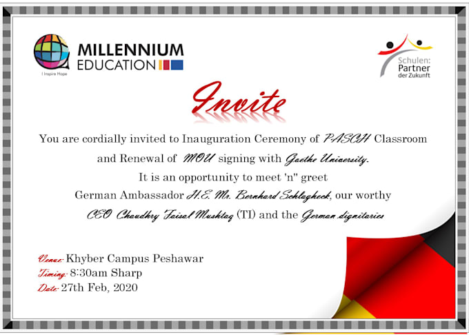 Design amazing invitation design by Lewanai | Fiverr