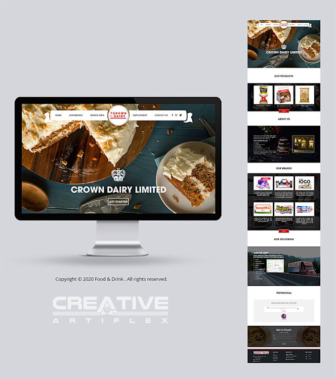 Creates very professional web templates design by Creativeartifle | Fiverr