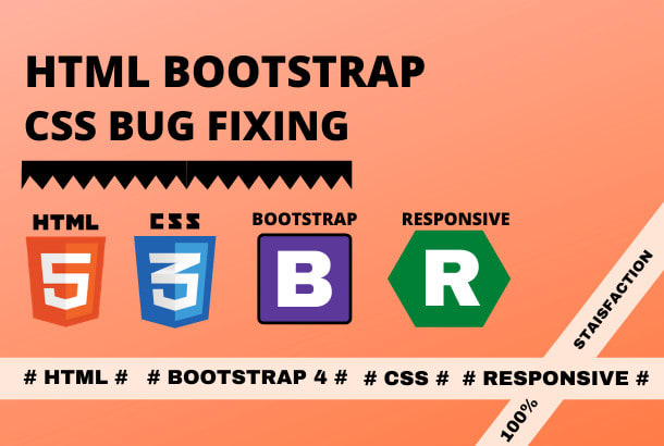 Do Html Css Bootstrap4 And Responsive Bug Fixing By Md Abid Ali Fiverr