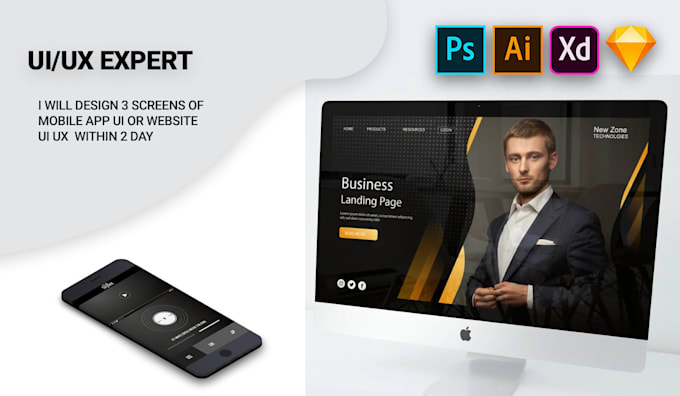 Create modern ui ux design for mobile or web by Faheem_zaidi | Fiverr