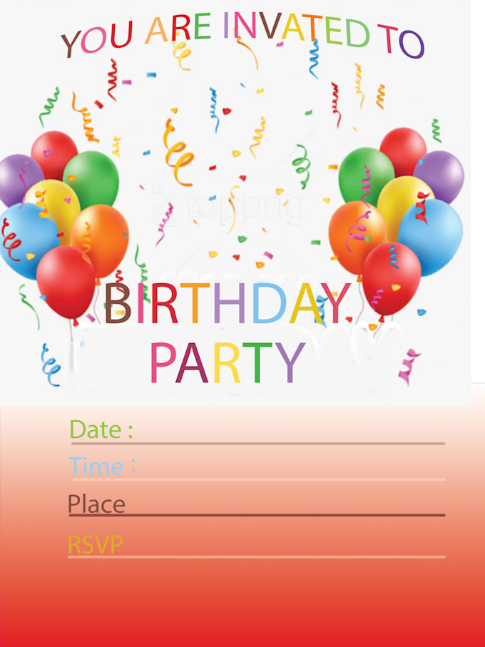 Design wedding birthday party event invitation card by Nagem360 | Fiverr