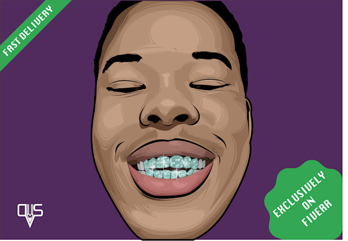 Draw grillz on your teeth by Q_sheggzie | Fiverr