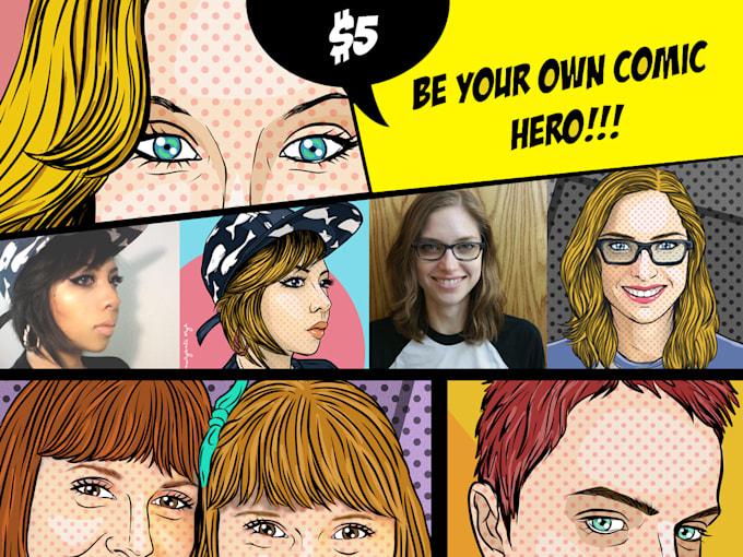 Turn your photos into comic style by Monkeyscratch | Fiverr