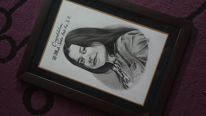Draw unique realistic pencil portrait sketch drawing by Ngurah_art | Fiverr