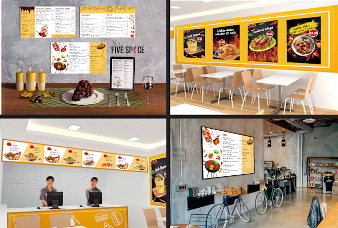 Design effective restaurant menu boards,signage and posters by ...