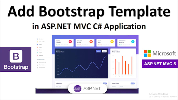 Integrate Bootstrap Admin Template In Asp Dot Net Mvc Application By Saadaslam810 Fiverr