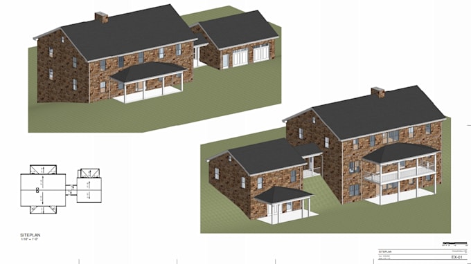 Make 3d floor plan,2d floorplan, rendering using revit by ...