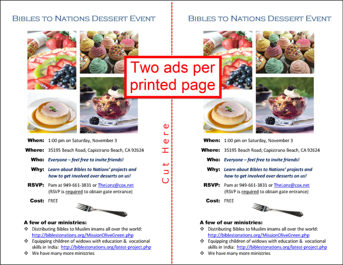 Create a handout flyer you can edit in ms word by Mindscribe | Fiverr