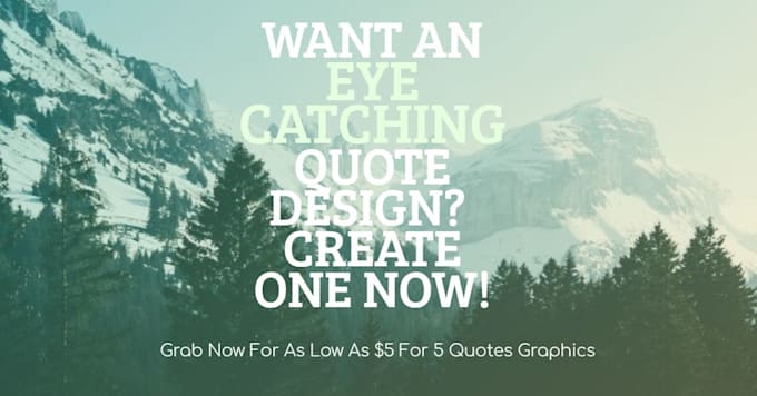 Create an eye catching quotes design by Markthejob | Fiverr