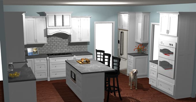 Design a basic kitchen layout by Designry