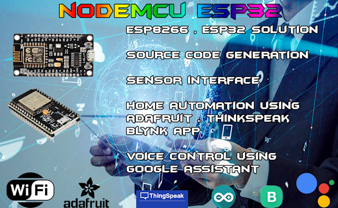 Do your iot projects using nodemcu and esp8266 by Arghya71 | Fiverr