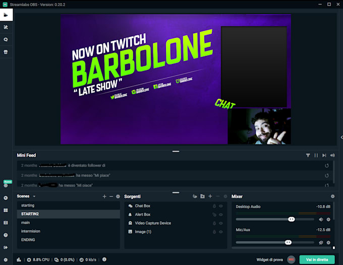 Setup your streamlabs obs or every streaming software by The21pixels | Fiverr
