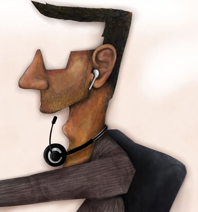 Illustrate your character in my cut out style by Sumeraaz | Fiverr