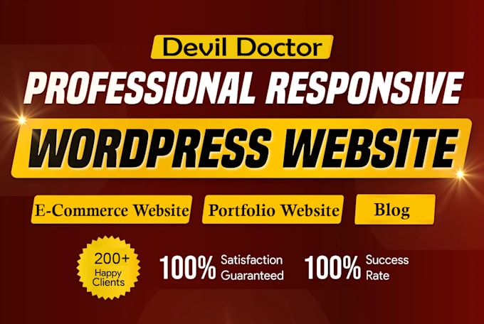 Develop modren wordpress website design responsive business website development by Devil_doctor ...