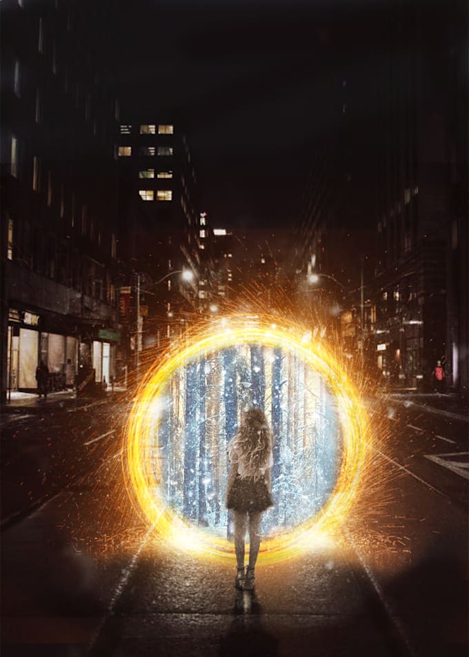 Create a cool portal effect for you on adobe photoshop by Kenzielater ...