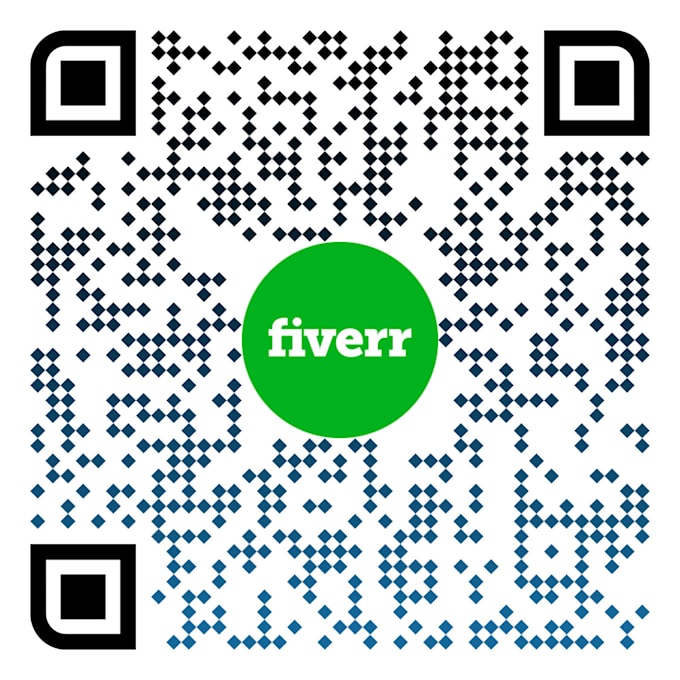 Make you a much better qr code with logo by Paramveer3344 | Fiverr