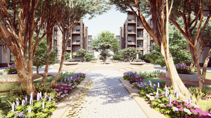 Design beautiful landscape, site context, and animation by ...