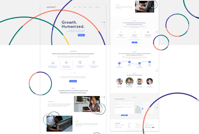 Design clean, unique, modern one page website ui by Lamdev | Fiverr