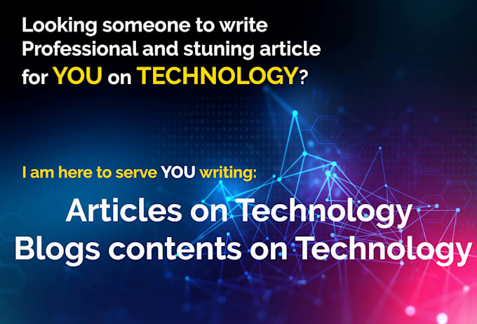 Write professional articles and contents on technology by Mwaheedkhan ... Write professional articles and contents on technology by Mwaheedkhan ...