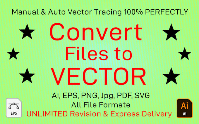 Convert Any File To Vector Ai, Psd, Png In 1 Hour - Promote your Message