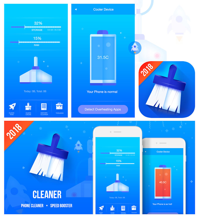 Design modern ui screens by Iiidesign | Fiverr