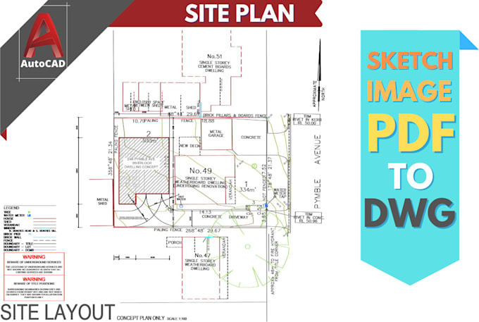 Draw autocad detail site plan by Sagor7b1 | Fiverr