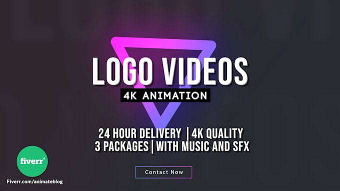 Create stunning logo animation videos in 4k by Animateblog | Fiverr