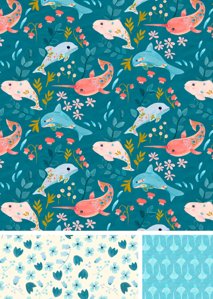 Design beautiful repeat patterns by Harmonycornwell | Fiverr