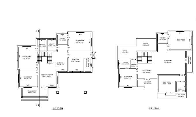 Redraw hand sketch,pdf to auto cad 2d drawings by Aswathi02 | Fiverr