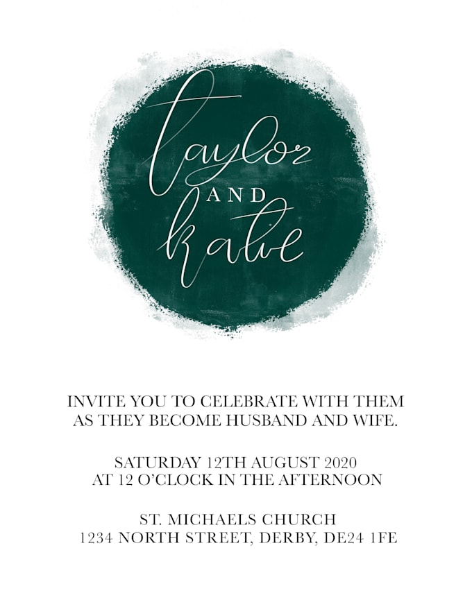 Create your dream event invitations by Katieesharp | Fiverr