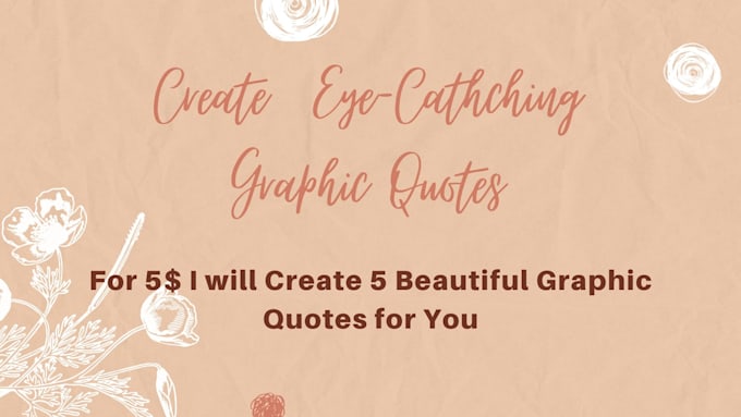 Create eye catching quotes beautiful design by Juvxchannel | Fiverr