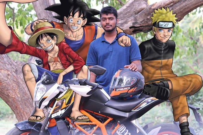 Do caricature or add cartoon character to any images by Tooncasm | Fiverr