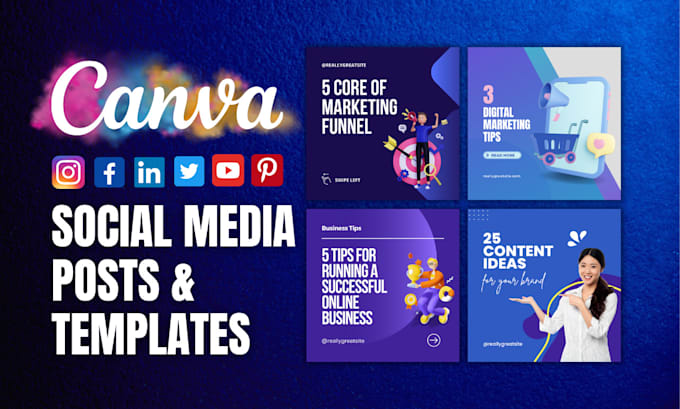 Design editable social media posts and canva templates by Sara ...
