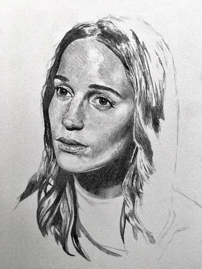 Draw realistic portrait of yourself, friends or family by ...