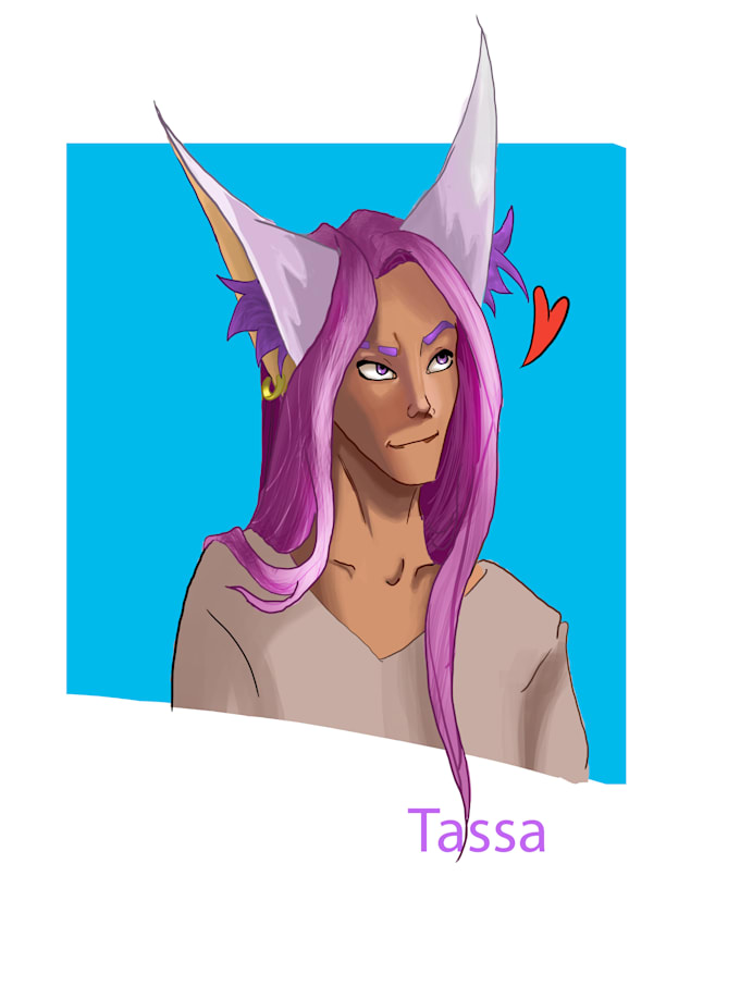 Draw your character or characters by Tassa_ | Fiverr