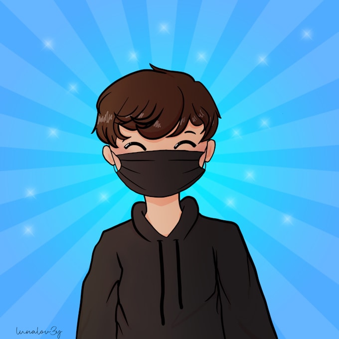 Draw your minecraft, roblox or original character for you by Lunalov3y ...