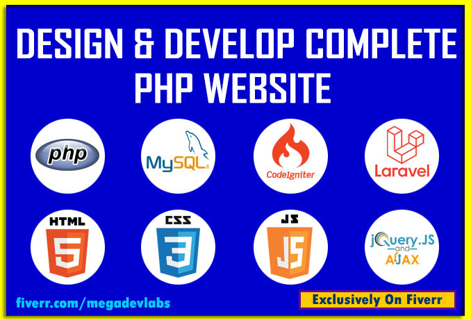 Develop complete php website by Megadevlabs | Fiverr