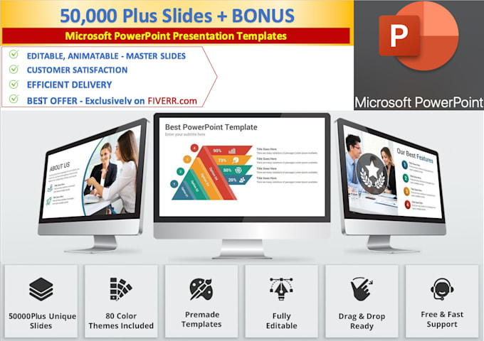 Deliver 50k plus vector based powerpoint slides presentation templates ...