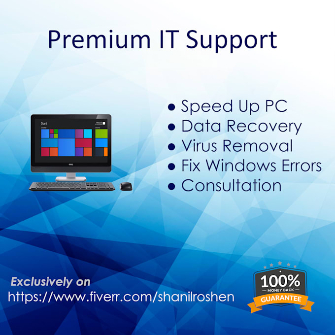 Repair, fix any windows computer or laptop issue by Shanilroshen | Fiverr