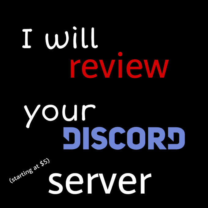 Review your discord server by Care2die | Fiverr