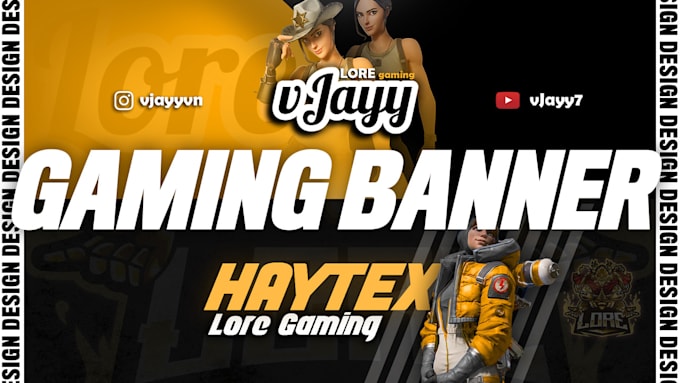 Design a clean epic banner for twitter, twitch, youtube by ...