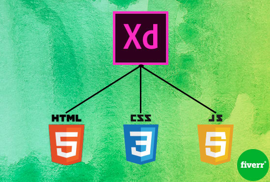 Convert adobe xd to responsive html and css website by Nksingha | Fiverr