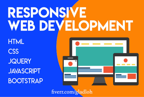 Develop responsive website with html, css, jquery, bootstrap by Gladloh ...