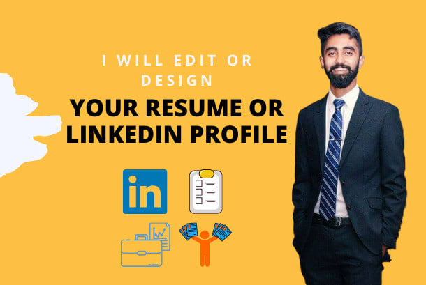 Edit or design your resume or linkedin profile by Chsaroshfarid | Fiverr