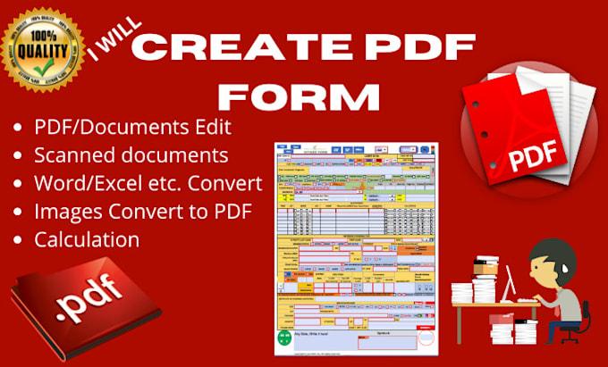 Create fillable pdf forms by Xlsxpert | Fiverr